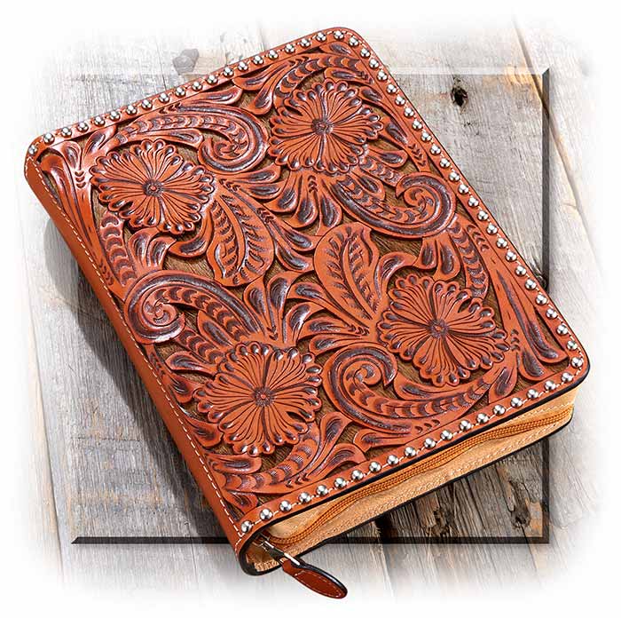 Tooled Leather Bible Cover Russell s For Men Tooled Leather Bible Cover Russell s For Men